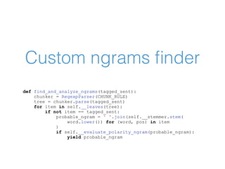 Basic NLP with Python and NLTK | PPT
