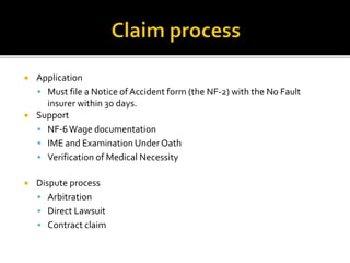 New York No Fault Law | PPTX