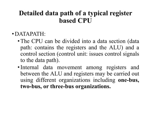 Basic non pipelined cpu architecture | PDF