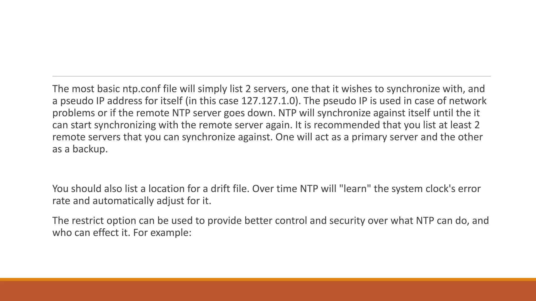 Basic ntp configuration | PPTX