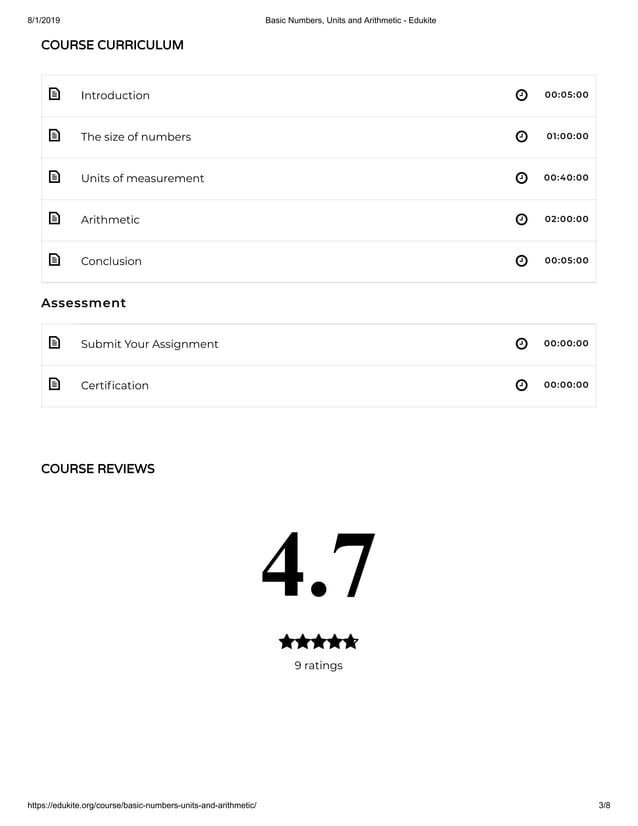 Basic Numbers, Units and Arithmetic - Edukite | PDF | Homework and Study | Education