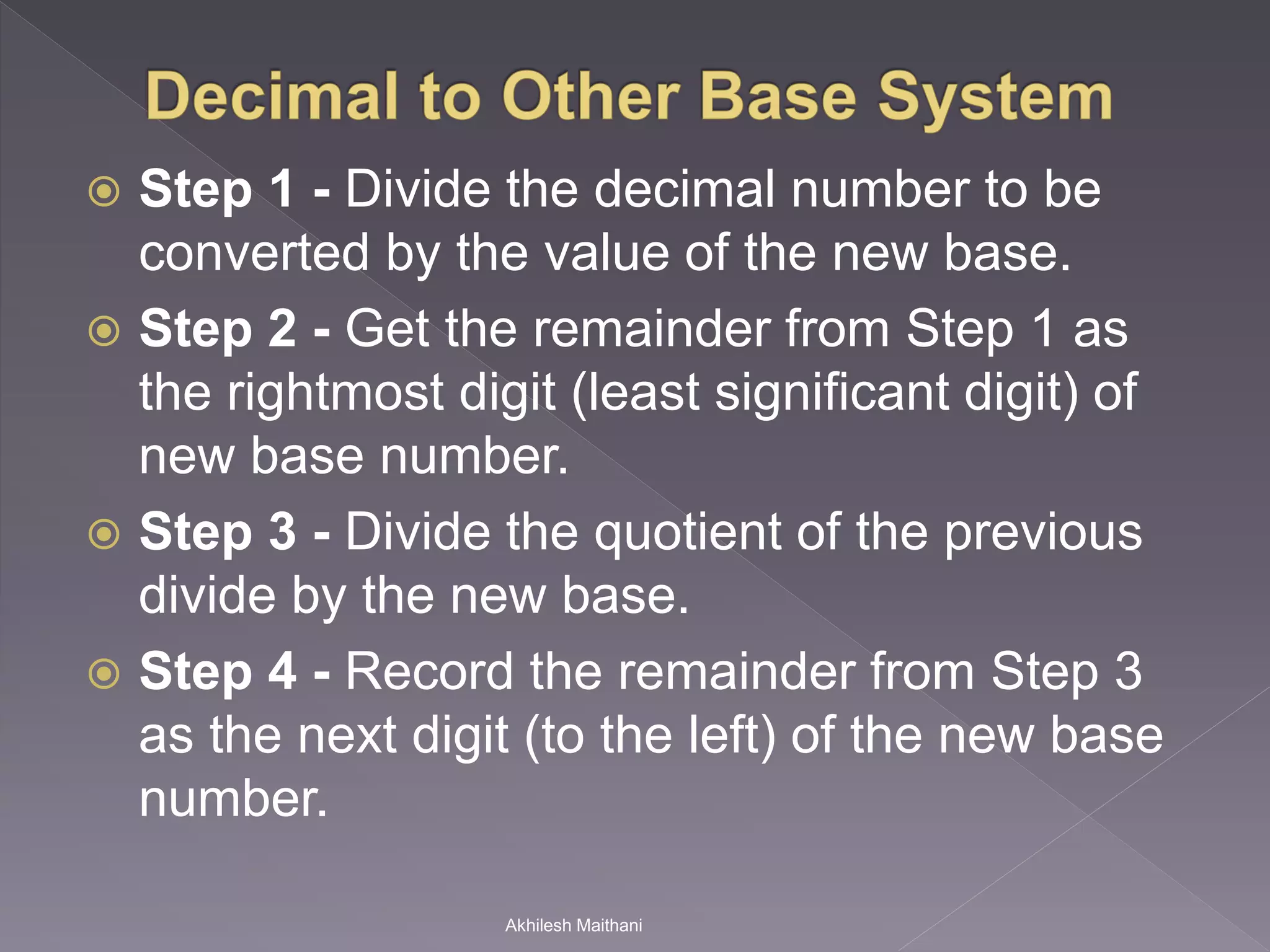 Basic of number system | PPSX