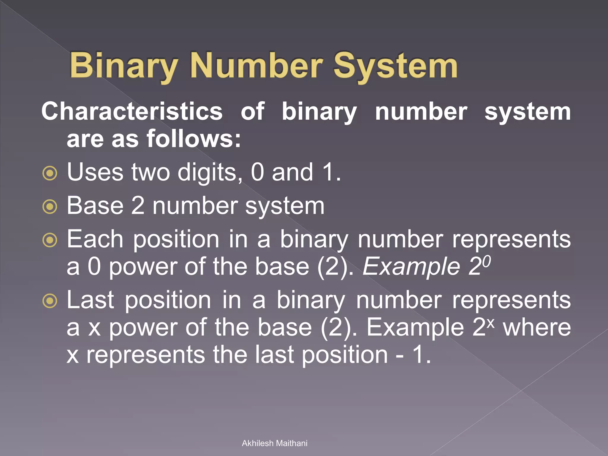Basic of number system | PPSX