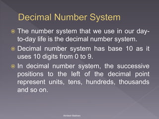 Basic of number system | PPSX