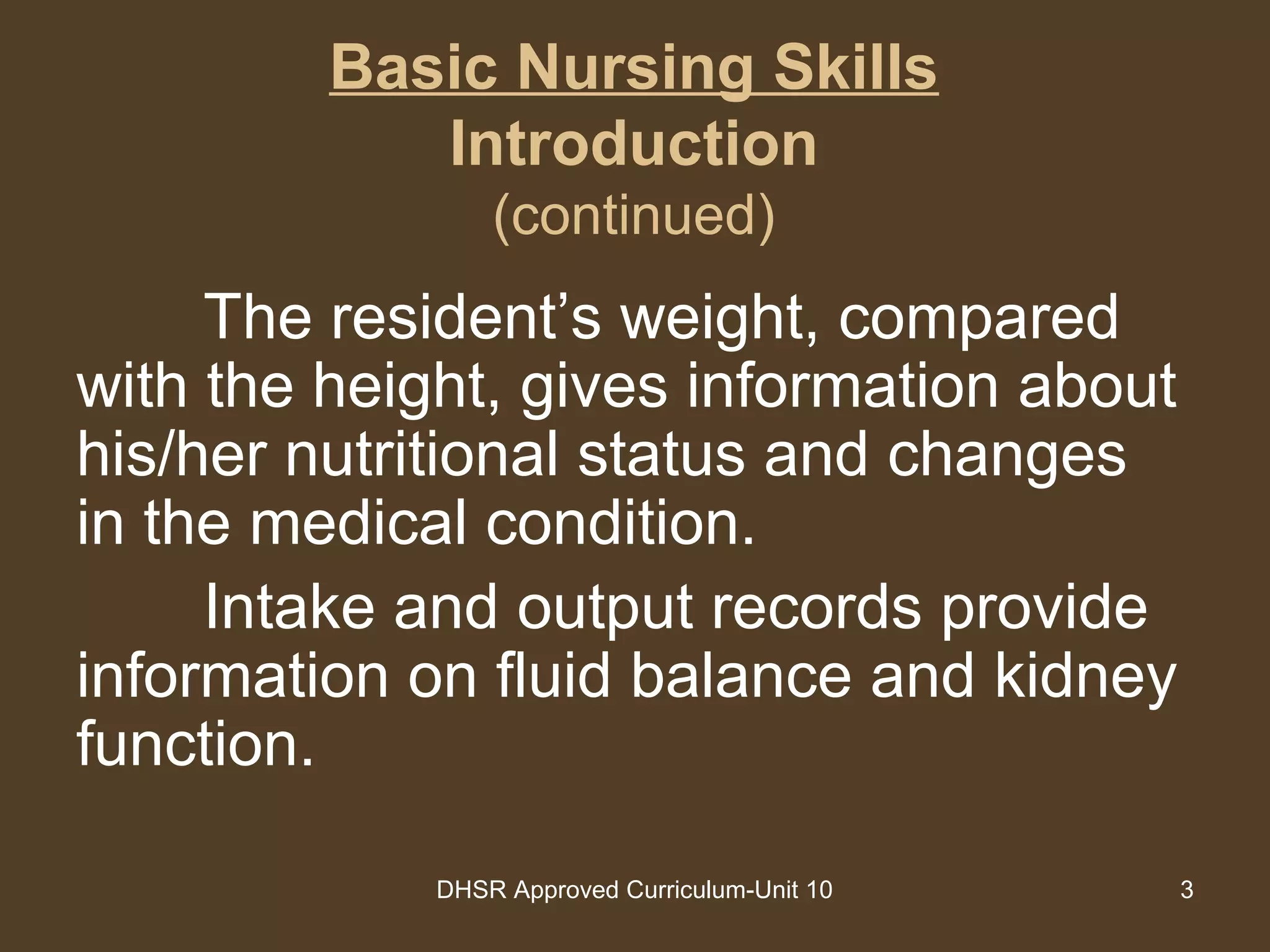 Basic Nursing Skills ppt | PPT