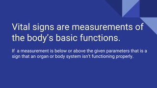 Basic nursing skills vital signs exam | PPTX