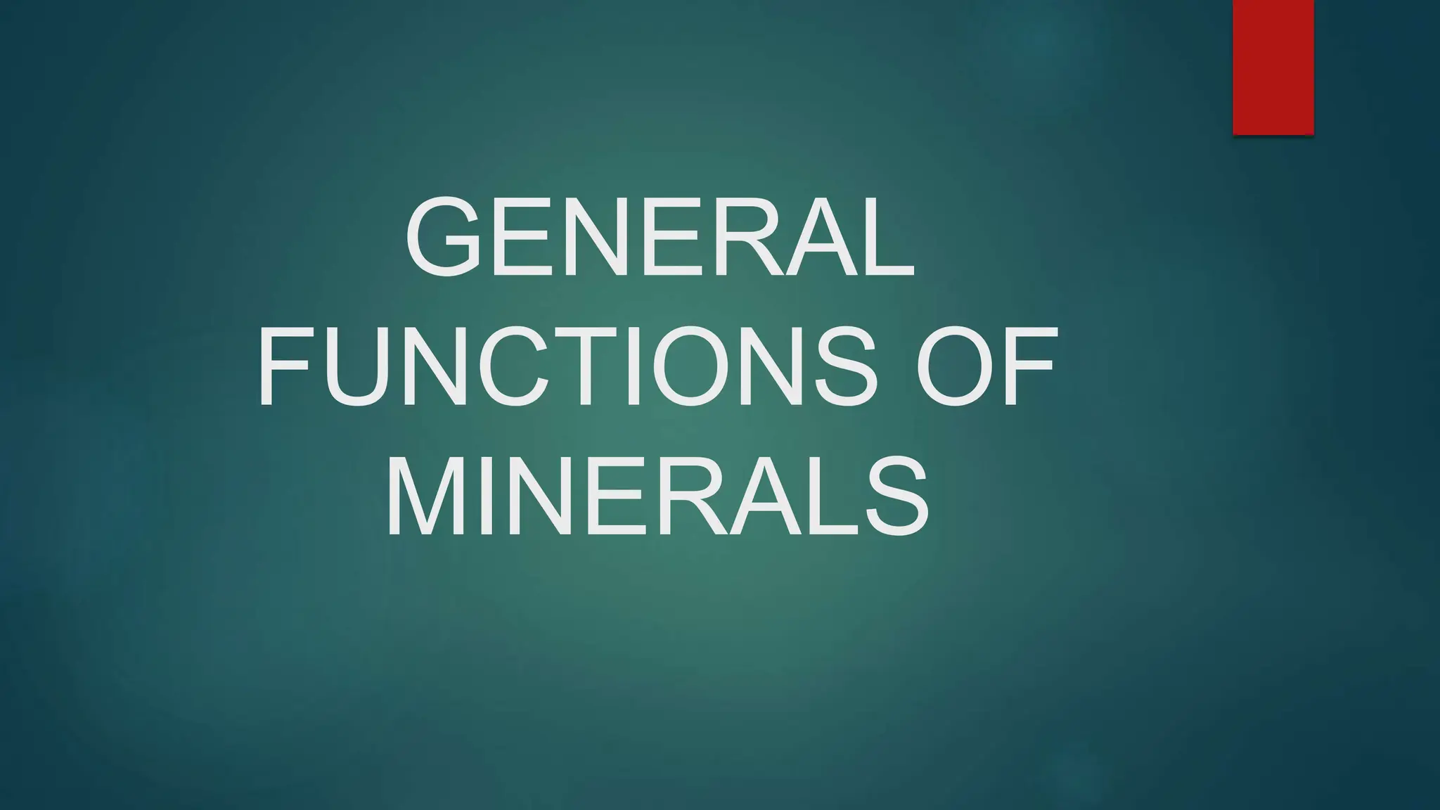 Basic nutrients - minerals.pptx | Nutrition | Healthy Living