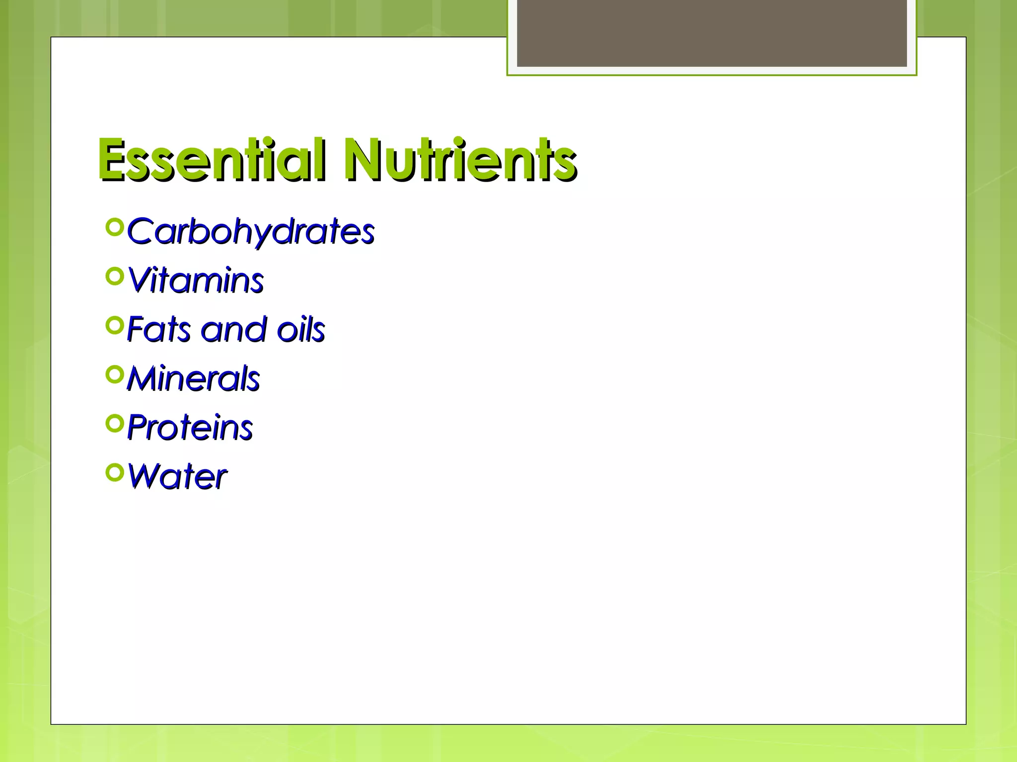 Basic Nutrition | PPT