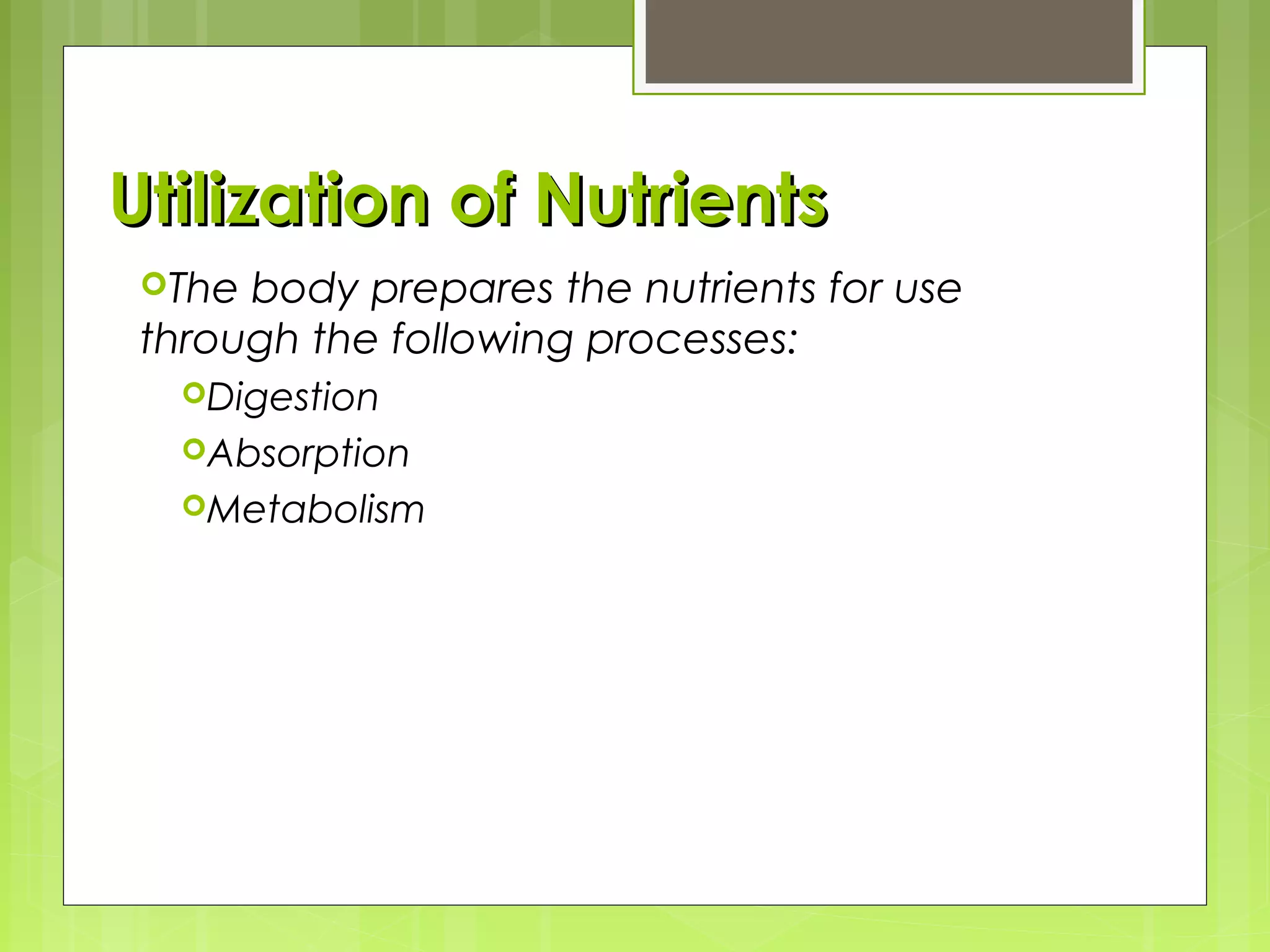 Basic Nutrition | PPT