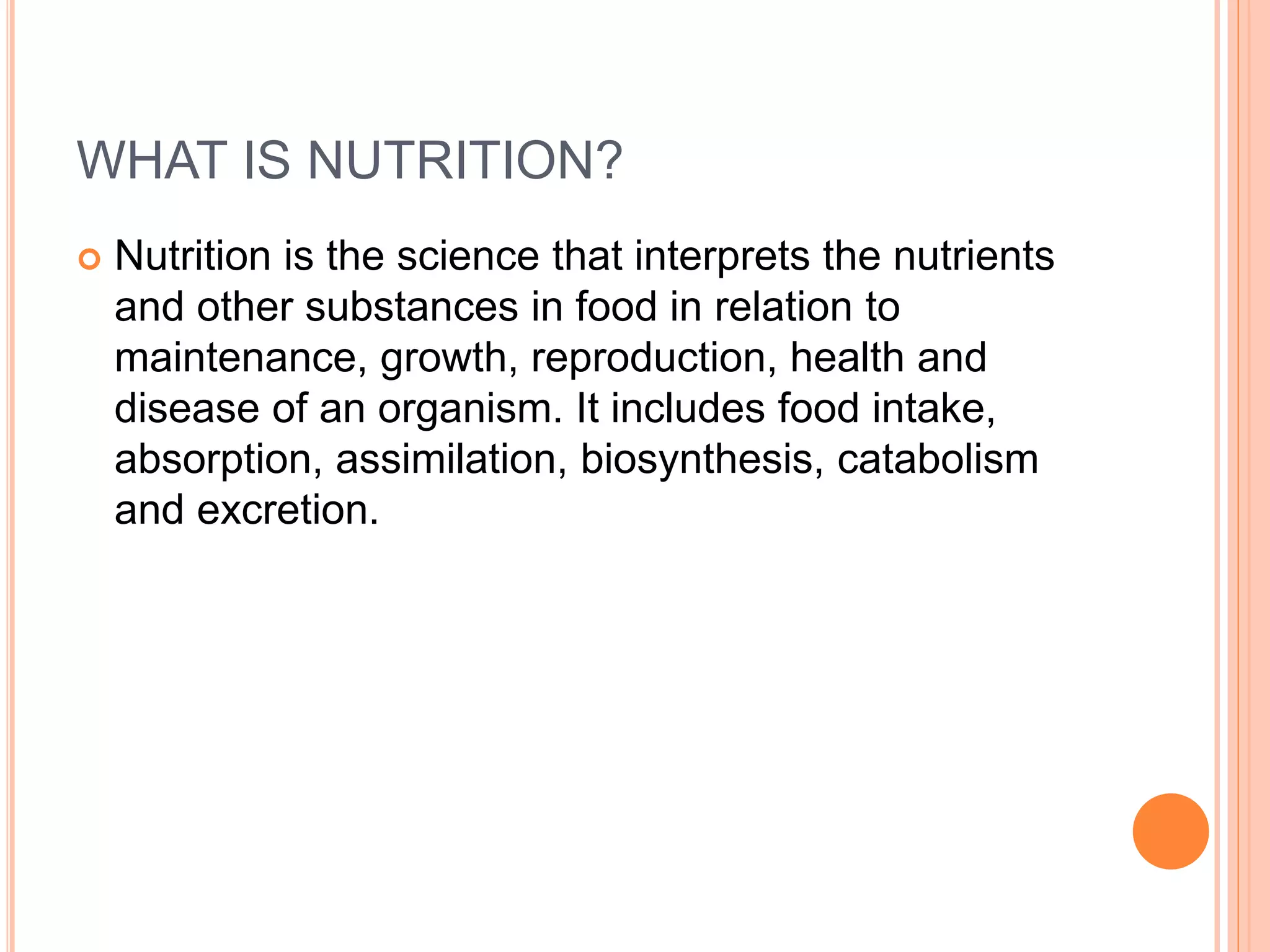 Basic nutrition | PPT