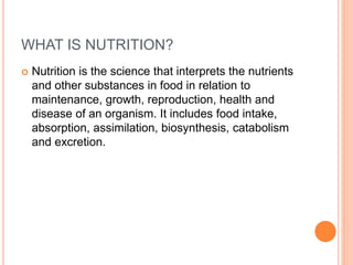 Basic nutrition | PPT