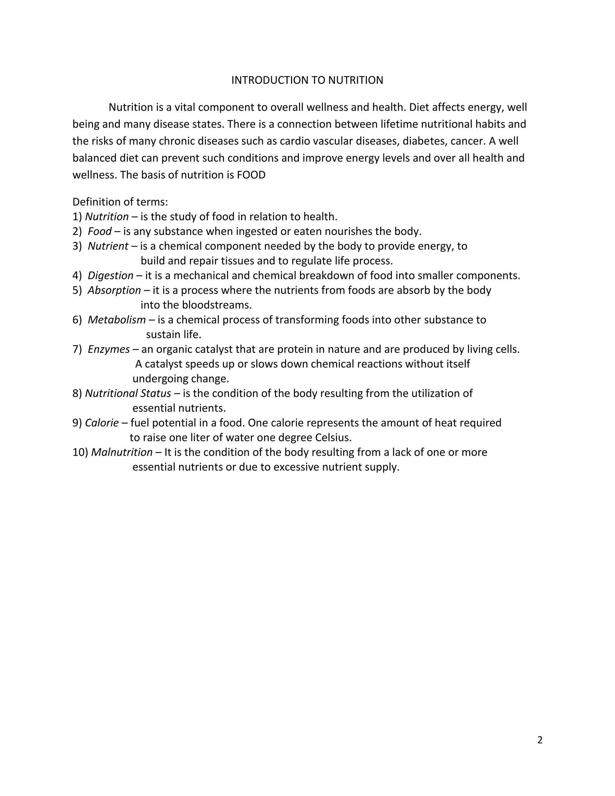 Basic nutrition (pdf) | PDF