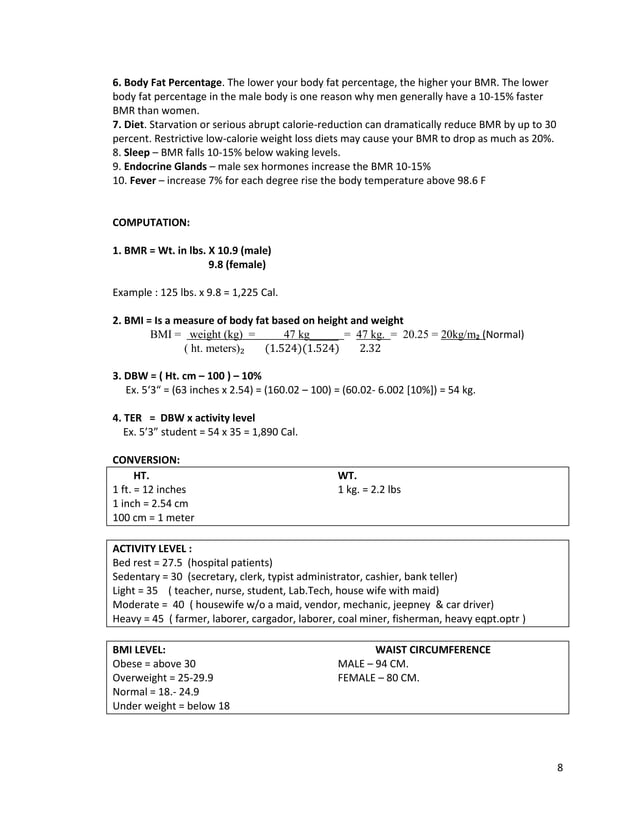 Basic nutrition (pdf) | PDF