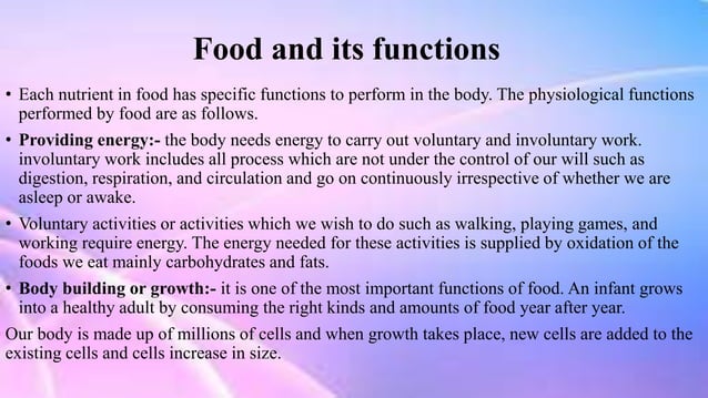 basic nutrition ppt | PPT