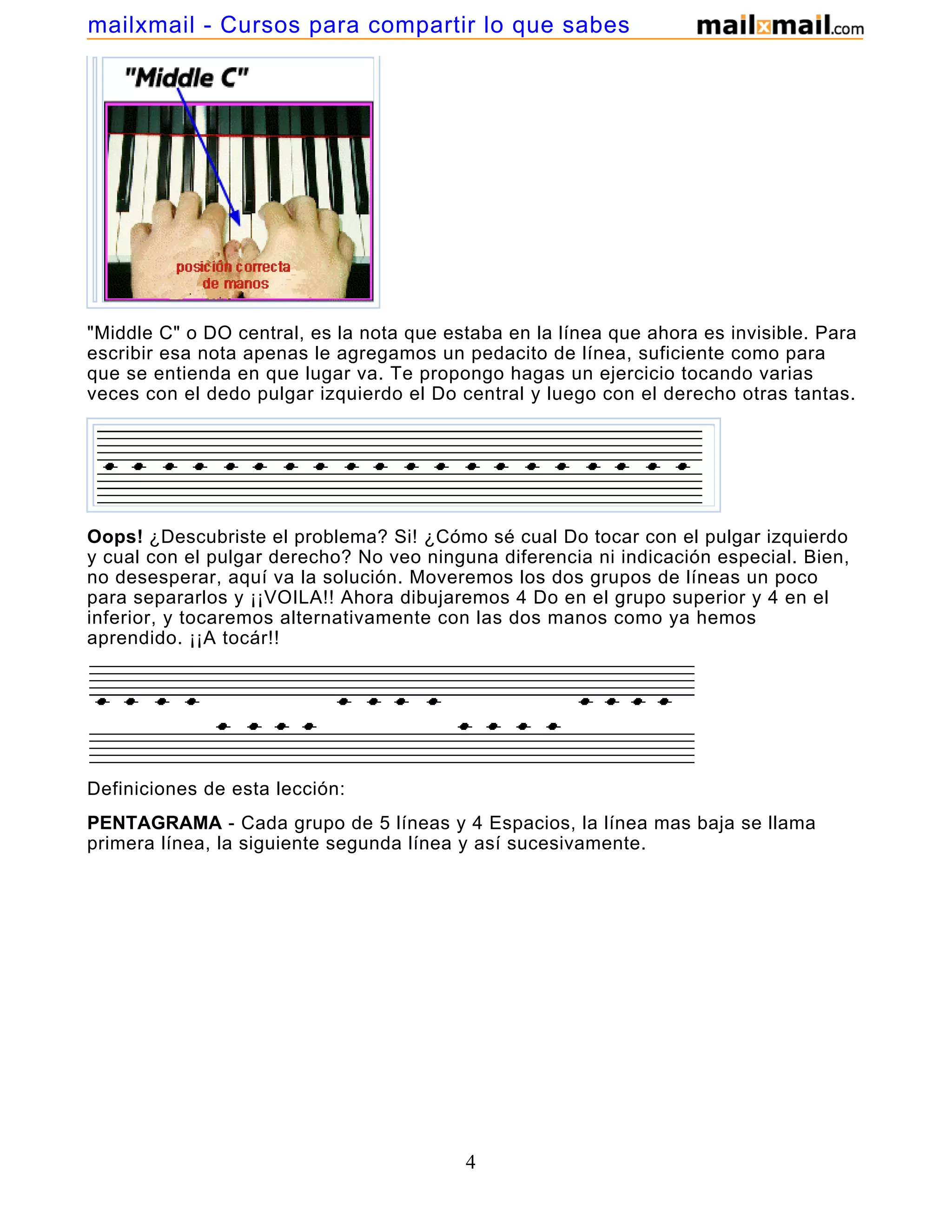 Curso basico de piano | PDF