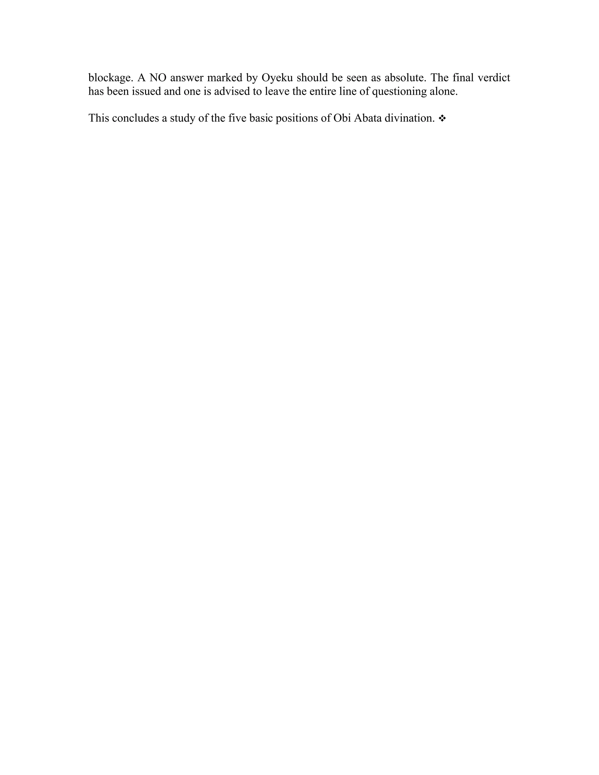 Basic obi abata_divination | PDF