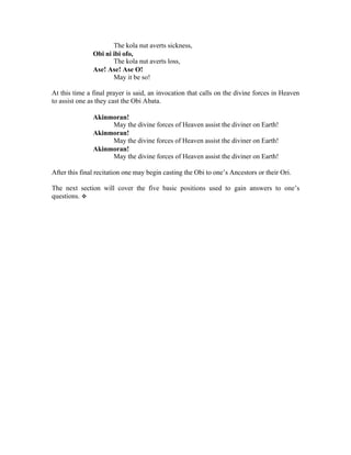 Basic obi abata_divination | PDF