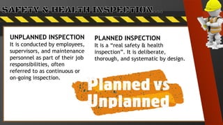 Safety and Health Inspection | PDF