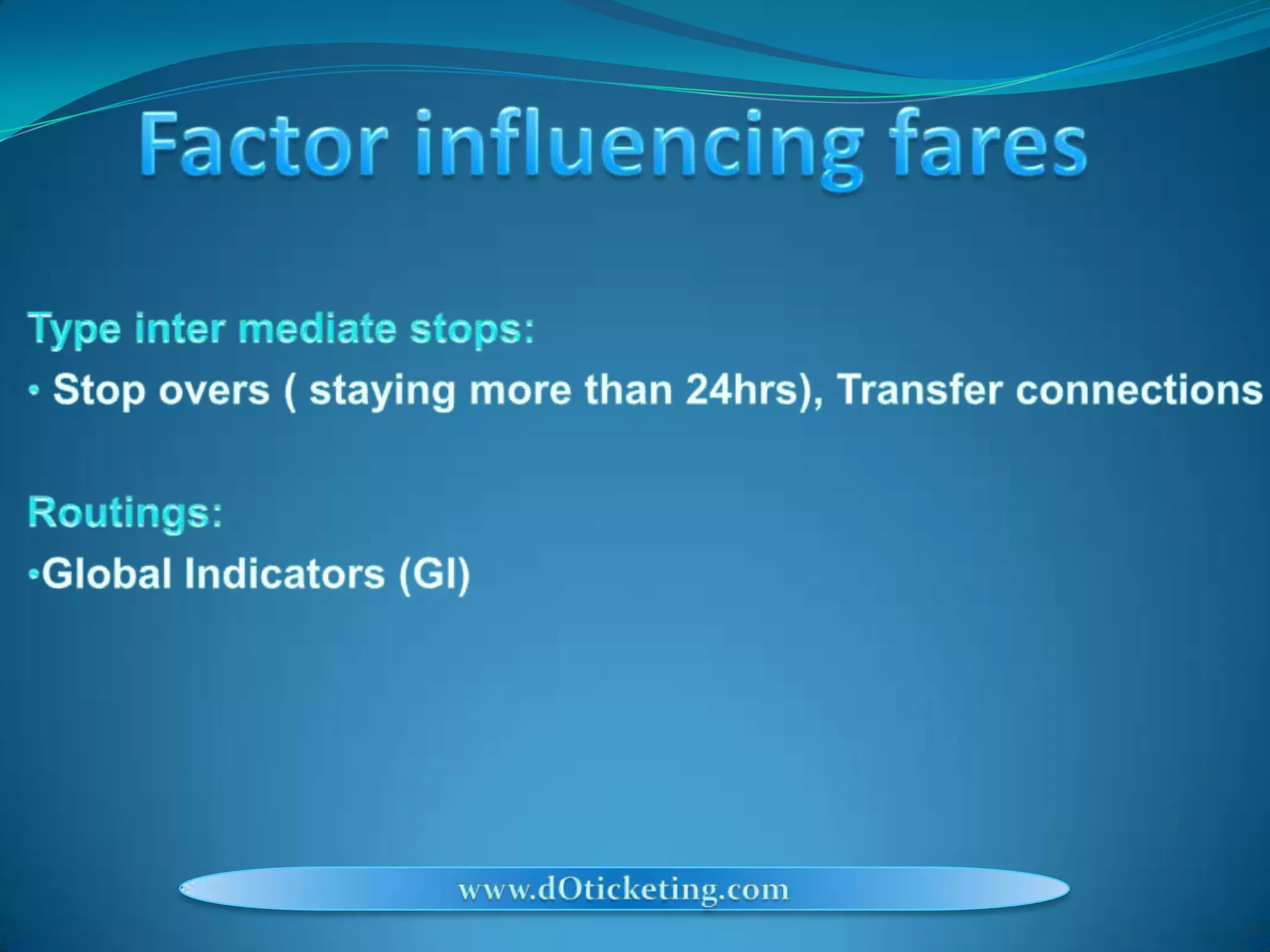Basic Of Airline Fares | PPTX
