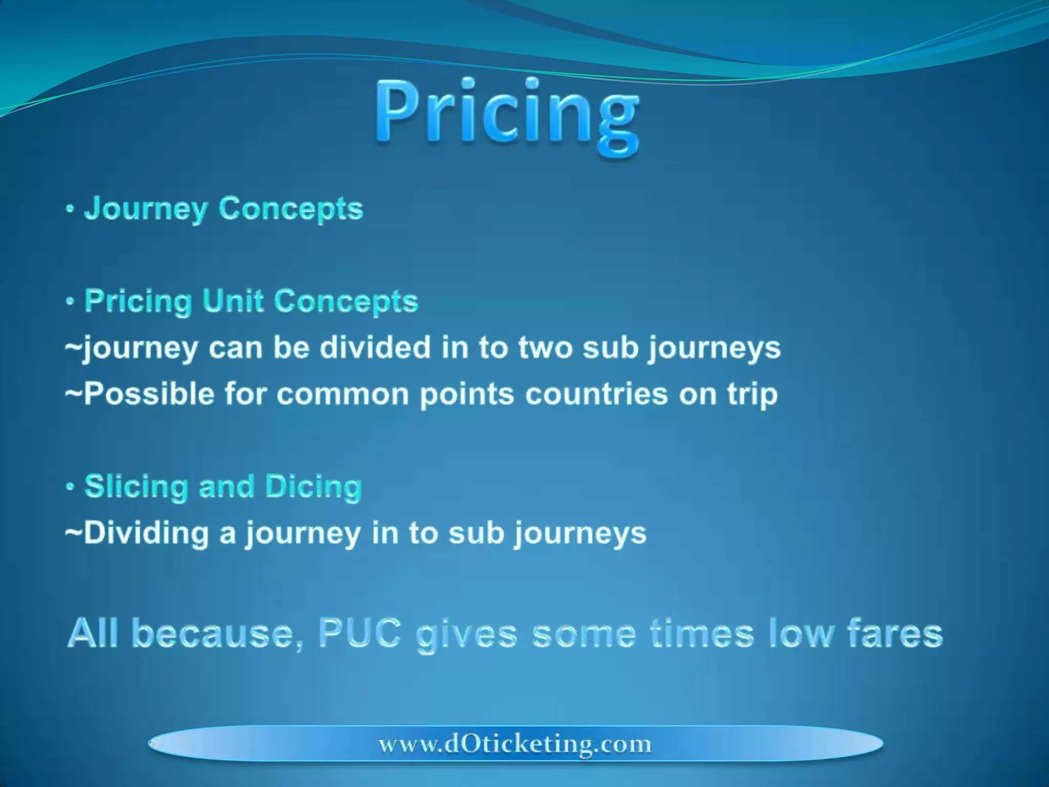 Basic Of Airline Fares | PPTX