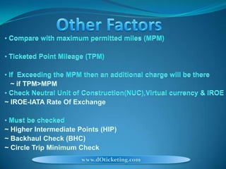 Basic Of Airline Fares | PPTX