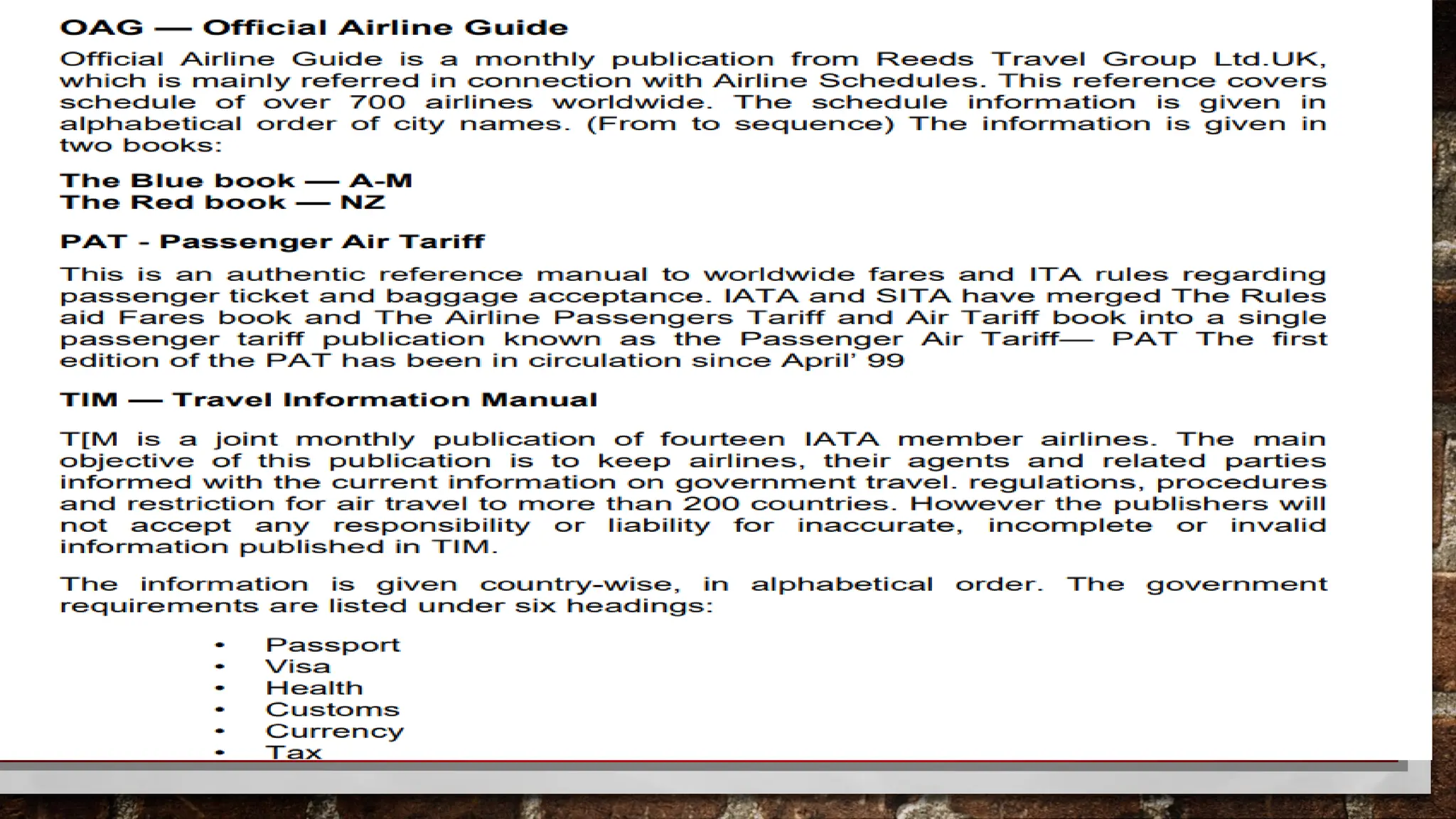 Basic of Air Ticketing & IATA Geography | PPT