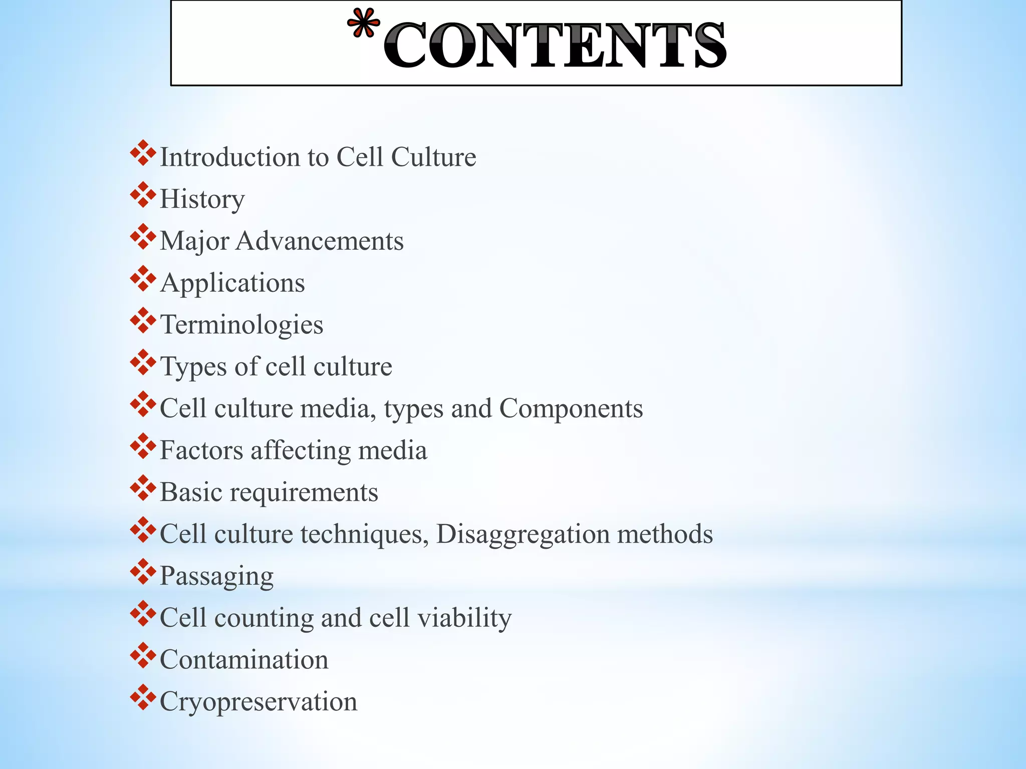 Basic of animal cell culture part I | PPTX