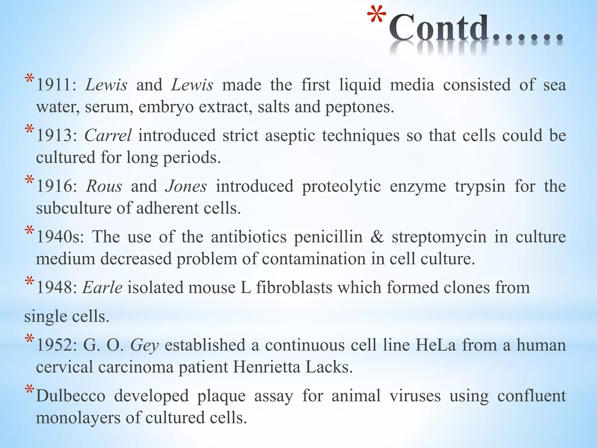 Basic of animal cell culture part I | PPTX