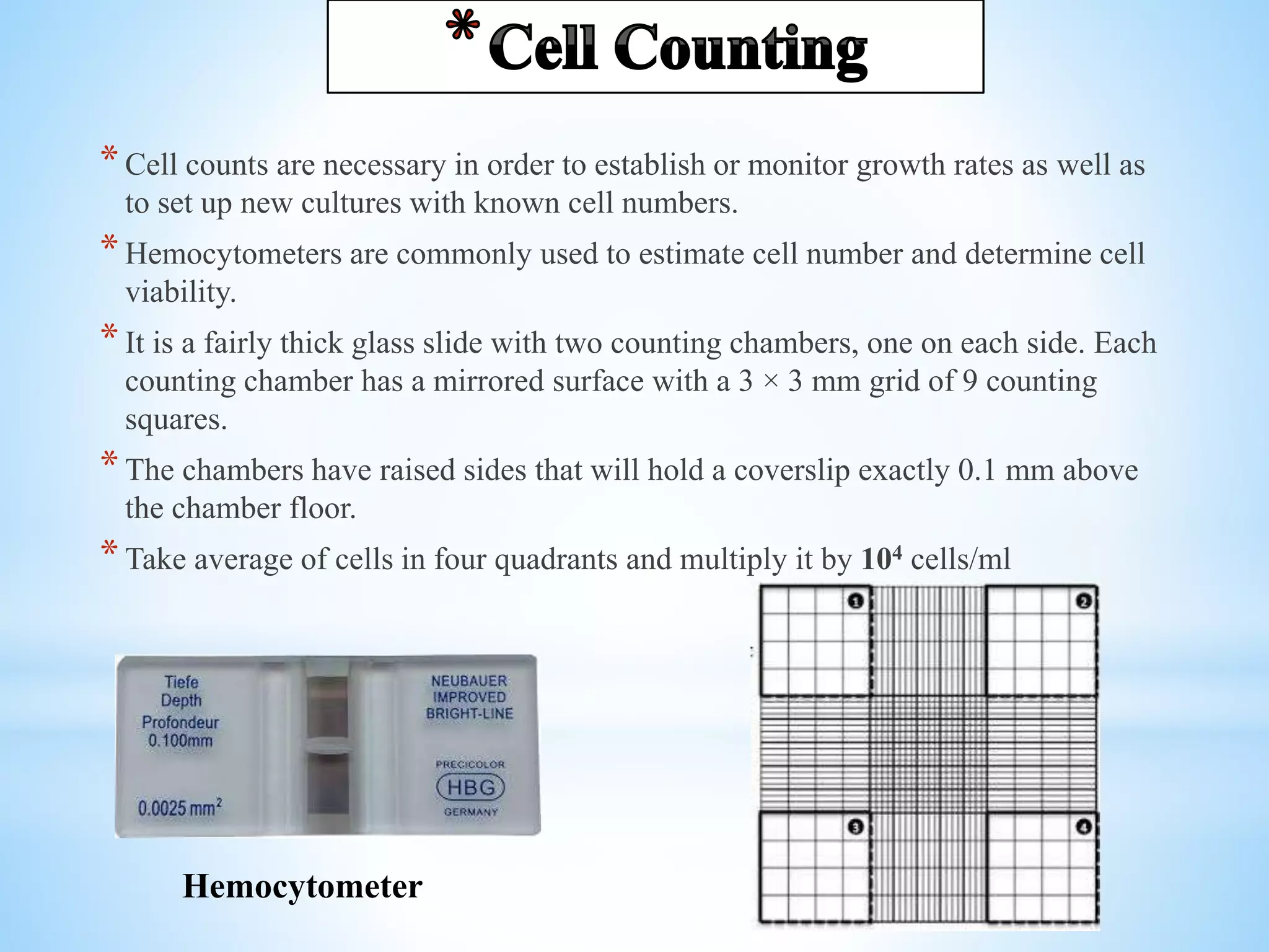 Basic of animal cell culture part iii | PPTX