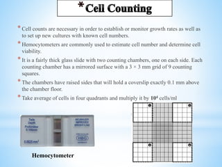Basic of animal cell culture part iii | PPTX