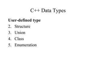 Basic of c &c++ | PPT