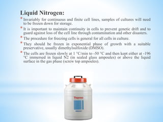 Basic of Animal cell culture part II | PPTX