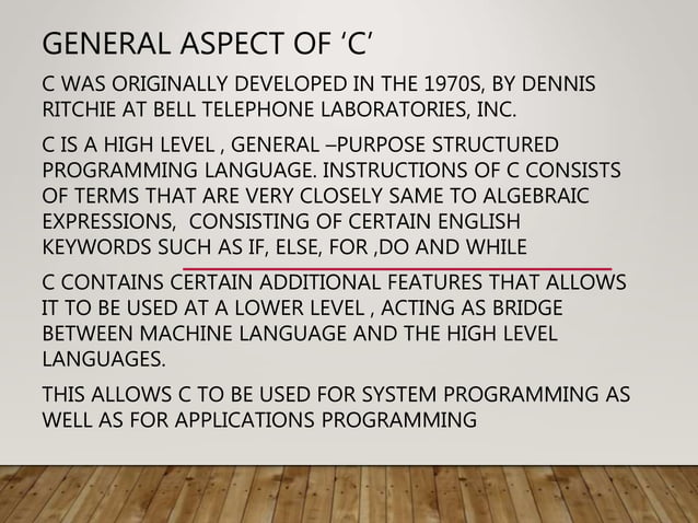 Basic of c language | PPT