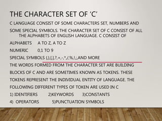 Basic of c language | PPT | Programming Languages | Computing