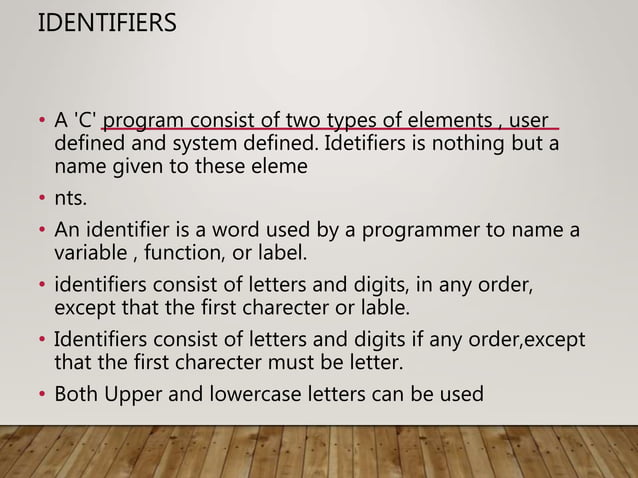 Basic of c language | PPT