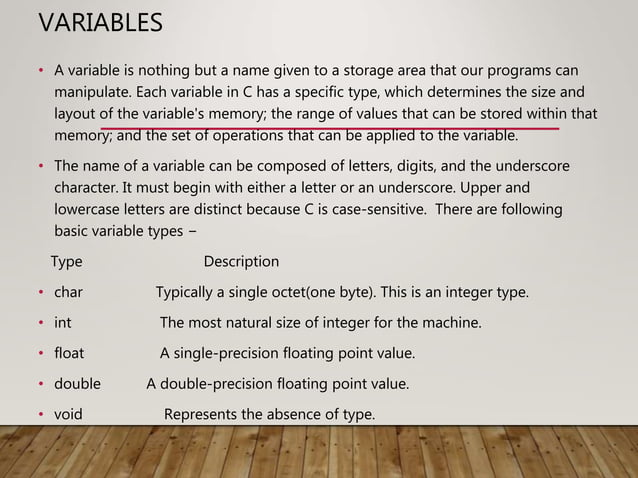 Basic of c language | PPT