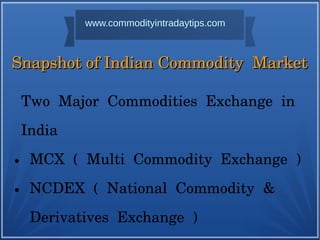 Basic of commodity market | PPT