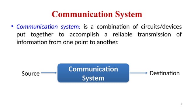 basic of communication transmitter and receiver | PPTX