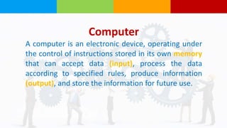 Basic of computer | PPT