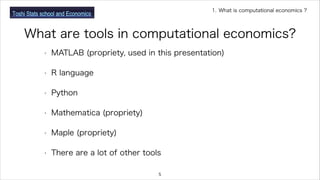 Basic of computational economics with MATLAB program | PDF | Internet | Computing