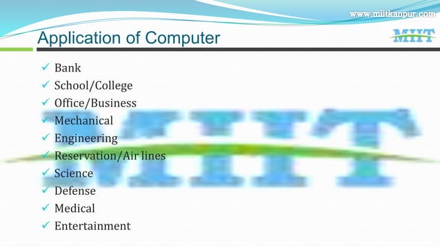 Basic of computer ( miit ) | PPT