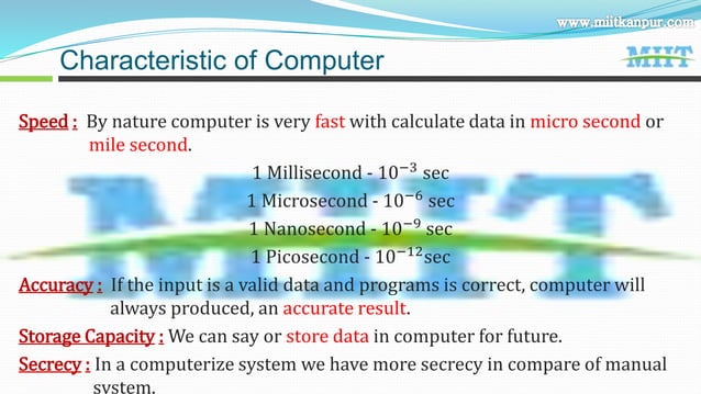 Basic of computer ( miit ) | PPT