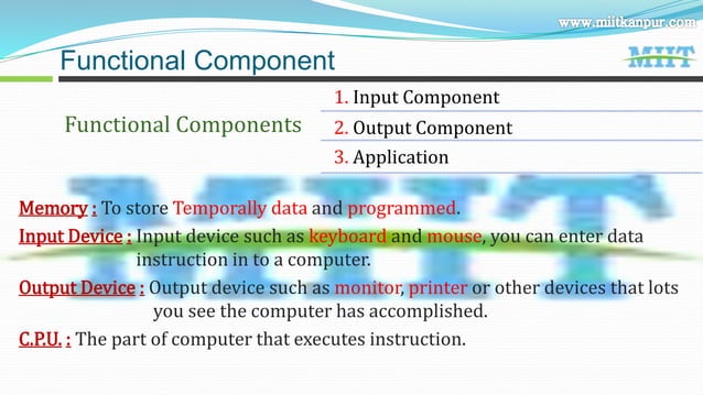 Basic of computer ( miit ) | PPT