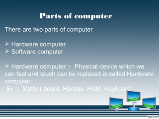 Basic of computer (1) | PPT