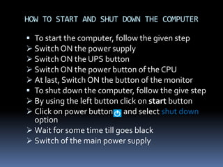 Basic of computer by vishal | PPTX