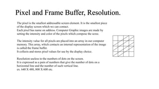 Basic of computer graphic - Computer Graphic - Notes | PPTX | Graphics ...