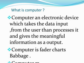 Basic of computer pptx | PPT