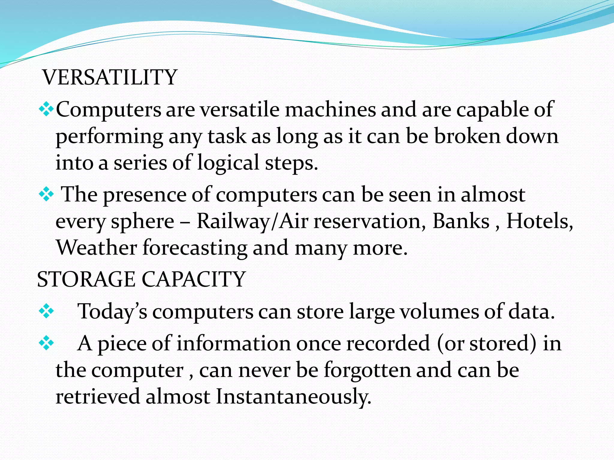 Basic of computers | PPTX | Computing | Technology & Computing