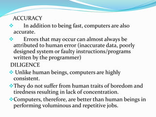 Basic of computers | PPTX | Computing | Technology & Computing