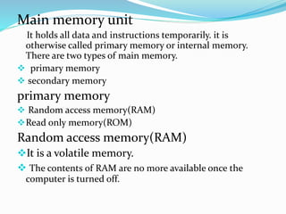 Basic of computers | PPTX | Computing | Technology & Computing